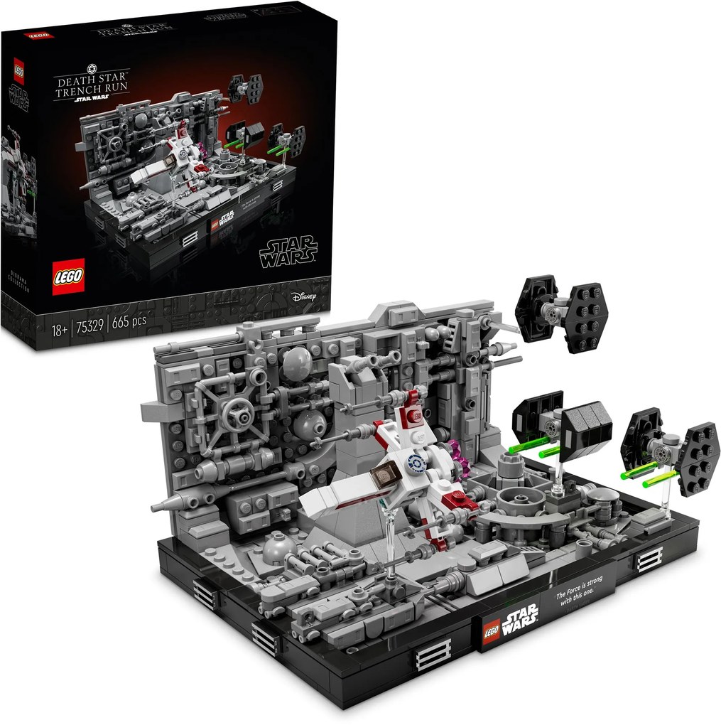 Lego stavebnice lego star wars 75329 útok na hvězdu smrti – diorama