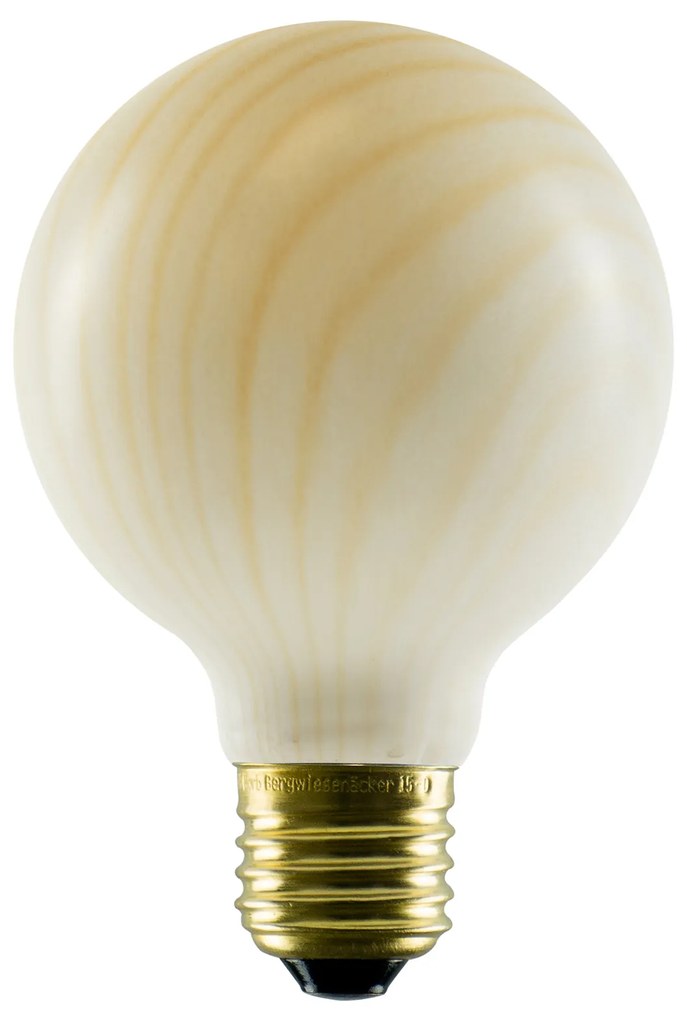 SEGULA LED žárovka globe G80 E27 8W vzhled dřeva