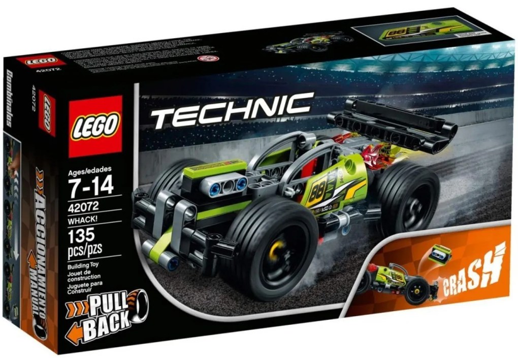 Stavebnice lego technic 42072 zelený závoďák