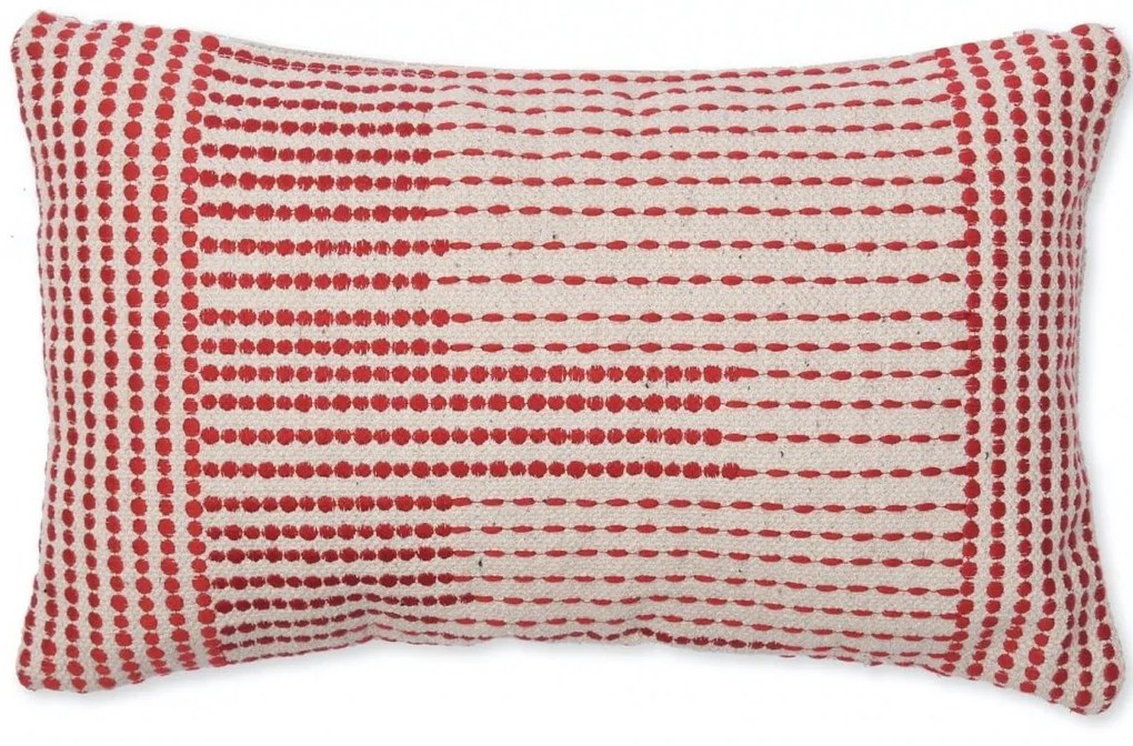 Garden Trading Bavlněný polštář Stonesfield 30 × 50 cm, červená barva, textil