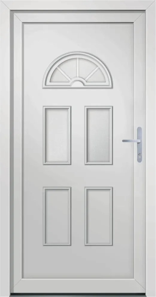 vidaXL Vchodové dveře bílé 88 x 200 cm PVC [3187917]