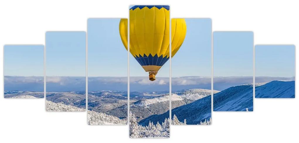 Obraz - Let nad zimní krajinou (210x100 cm)