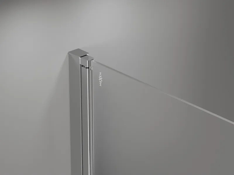 Mexen Mist-F Duo, skládací sprchový kout 85 x 85 cm, čiré sklo, chromový profil, 8A6-085L-085P-01-00