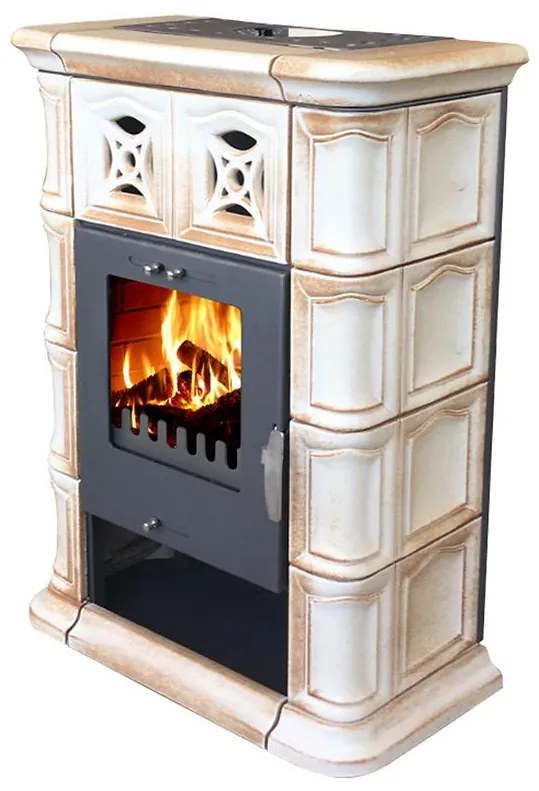 Krbová kamna Jena II Cremebrown 7 kW