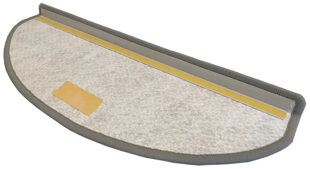 Vopi Nášlapy na schody Alassio šedé půlkruh, samolepící - 24x65 půlkruh (rozměr včetně ohybu)