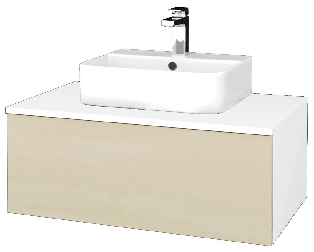 Dřevojas Koupelnová skříňka MODULE SZZ1 80 Varianta: M01 Bílá mat / M01 Bílá mat