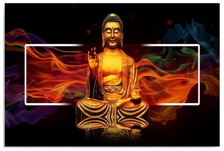 Obraz CARO - Golden Buddha 2 40x30 cm