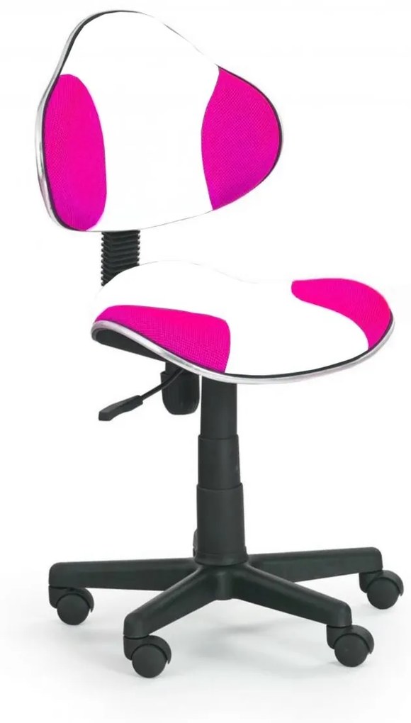 Židle dětská bílo-růžová F177