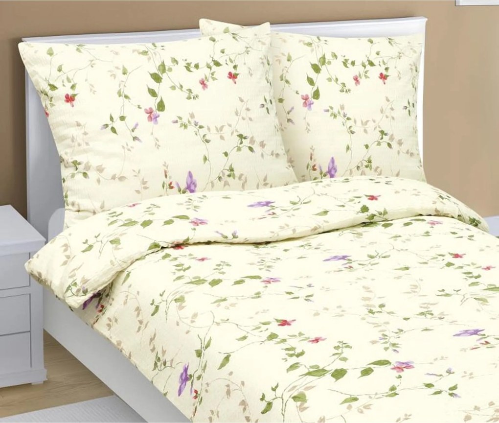 Povlečení krepové Smetanová 80/497 - 140x200, 70x90 cm