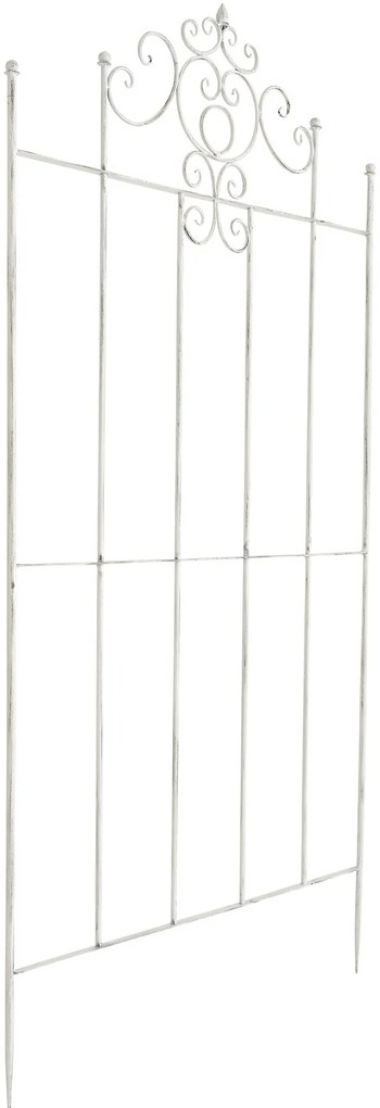 2x Mřížka na popínavé rostliny Paula - 180 x 85,5 cm - Bílá antik