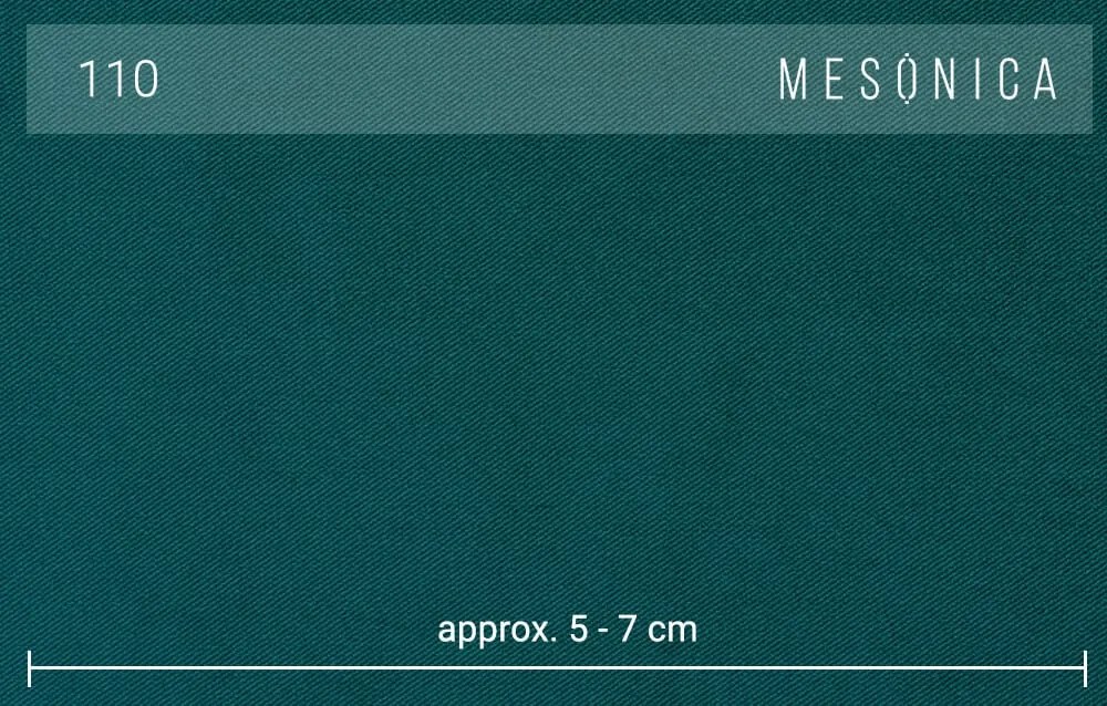 Pohovka třímístná toro 217 cm samet tyrkysová MUZZA