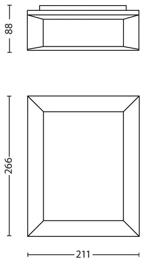 Philips 17293/93/16 - Venkovní nástěnné svítidlo KARP 1xLED/6W/230V IP44