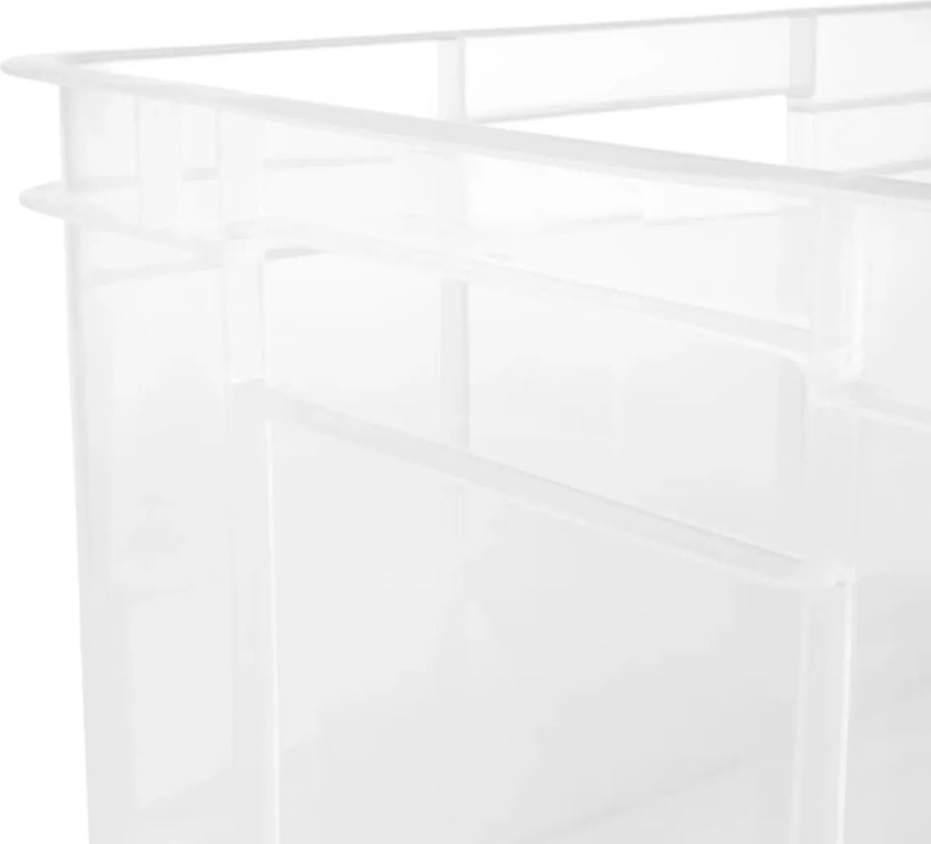 Keeeper Úložný box pro domácnost i dílnu, BRUNO XXL, 54L, 52 x 43 x 28 cm, transparentní