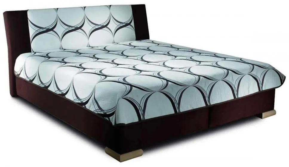 Čalouněná postel s úložným prostorem ADELE New Design, Ekokůže červená