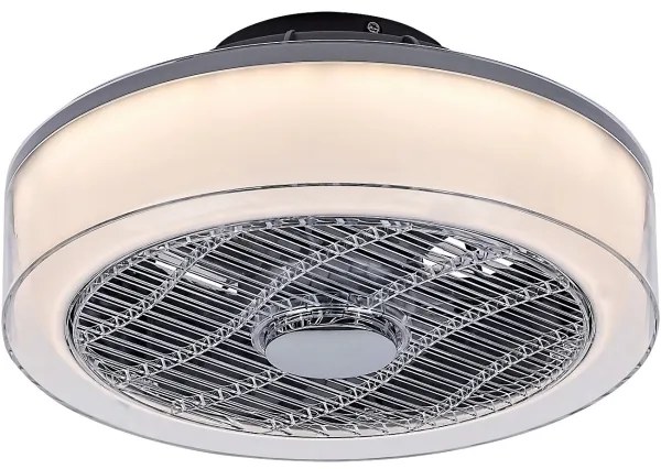 Rabalux - LED Stmívatelné stropní svítidlo s ventilátorem LED/30W/230V + DO