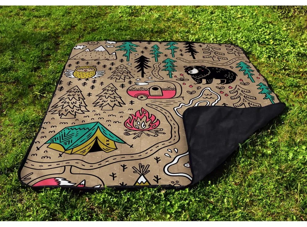 Pikniková deka z mikrovlákna 145x180 cm Camping – Butter Kings