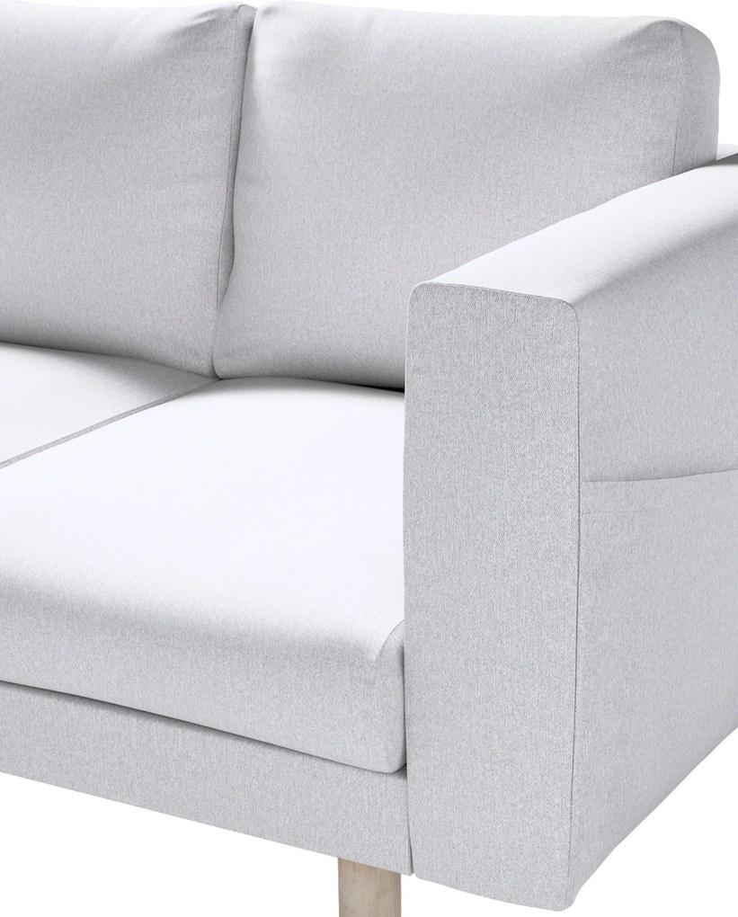 Potah na pohovku IKEA Norsborg 3-místná barva šedá látka pletený vzor