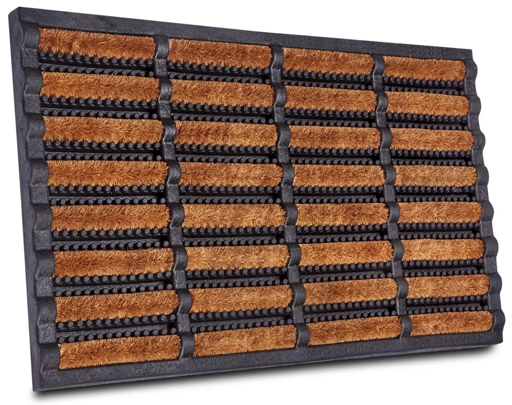 Hanse Home, Venkovní čistící rohož Mix Mats Brushes 105647 Black Cocos - na ven i na doma, 40x60, hnědá, exteriér