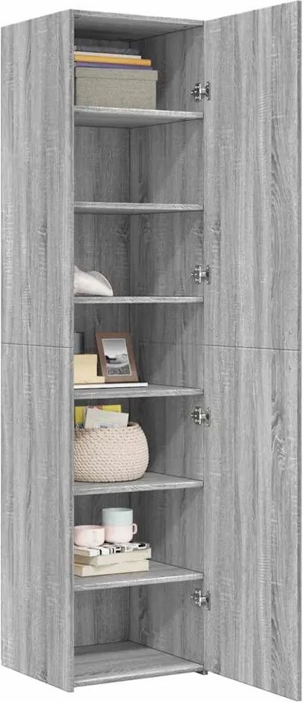 Skříň highboard šedá sonoma 45 x 42,5 x 185 cm kompozitní dřevo 3281411
