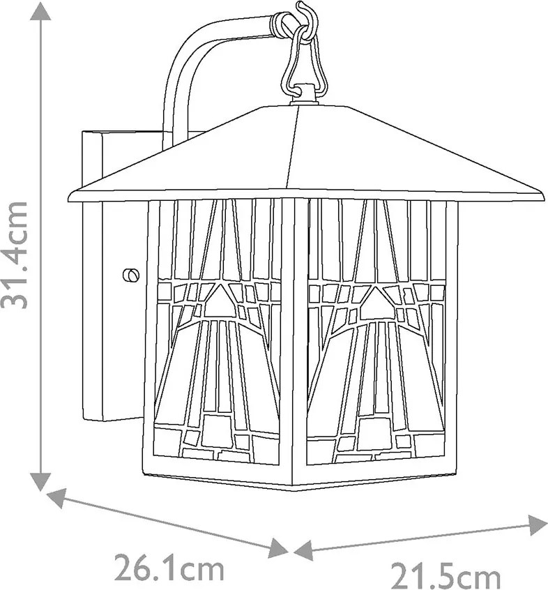 Venkovní nástěnné světlo Elstead INGLENOOK M IP44