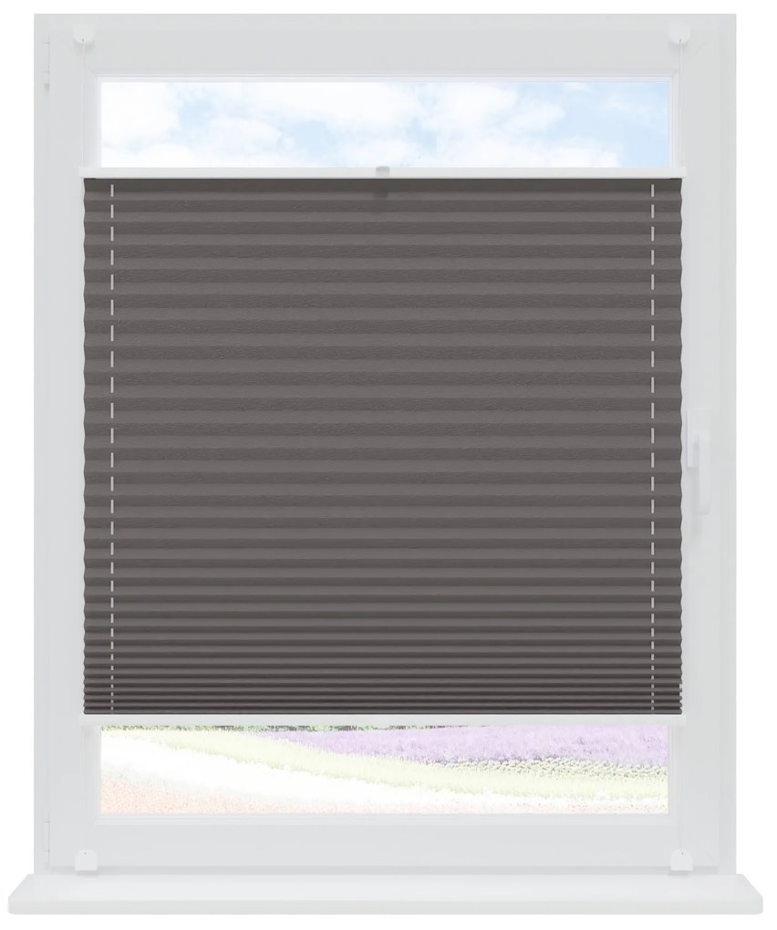Plisa Zatemňující plisovaná roleta Graphite 97 cm x volitelná výška