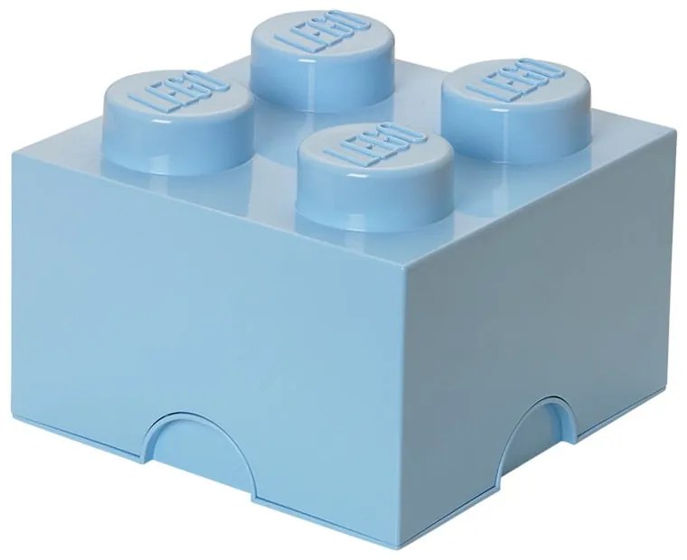 Světle modrý úložný box čtverec LEGO® Biano.cz