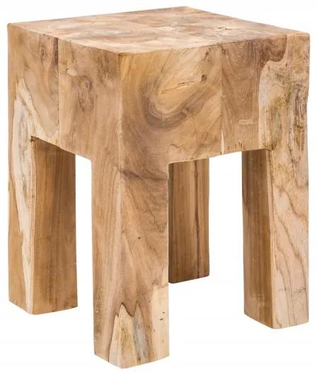 Deflee Odkládací stolek MOLAR masiv teak OS38884masivní týkové dřevo  30 cm x 40 cm x 30 cm