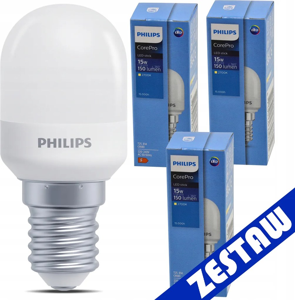SADA 3x LED žárovka E14 1,7W 150lm T25 2700K - teplá bílá