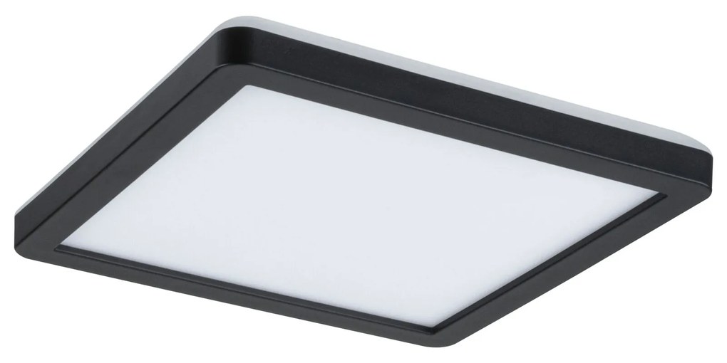 Paulmann 71000 Atria Shine, černé stropní LED svítidlo s korónou, 11,2W LED 3000K, 19x19cm