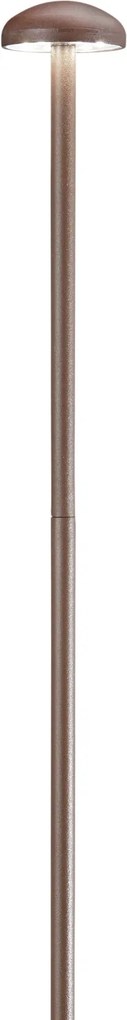 FAN LED-PUCK-P120-BRO Zápichové svítidlo zahradní sloupek PUCK LED 24 V DC IP65 corten 42 x 600 mm vč. kabelu 3 m - FANEUROPE
