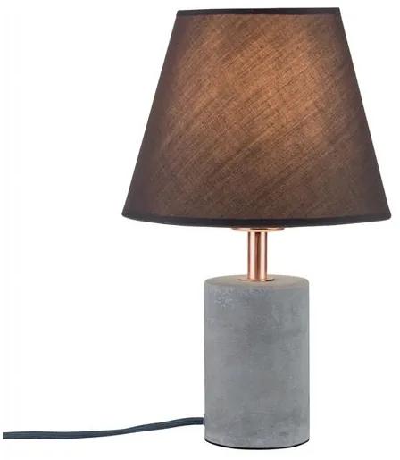 P 79622 Stolní lampa Neordic Tem látkové stínidlo bílá / měď / beton - PAULMANN