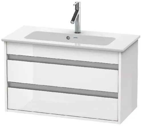 Duravit Ketho - Umyvadlová skříňka 48x80x39 cm, 2 zásuvky, lesklá bílá KT645302222