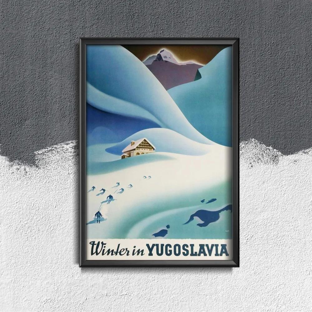 Plakát Zima v jugoslávii