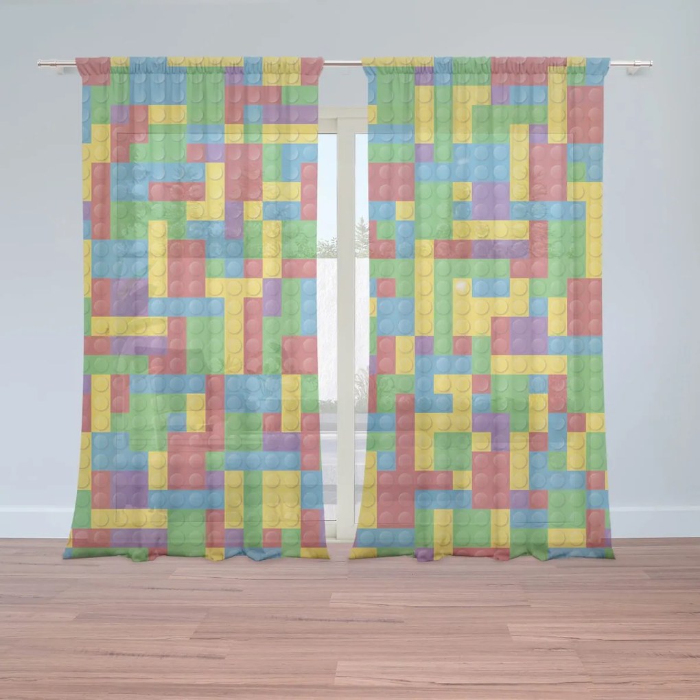 Sablio Záclony Barevná stavebnice: 2ks 150x250cm