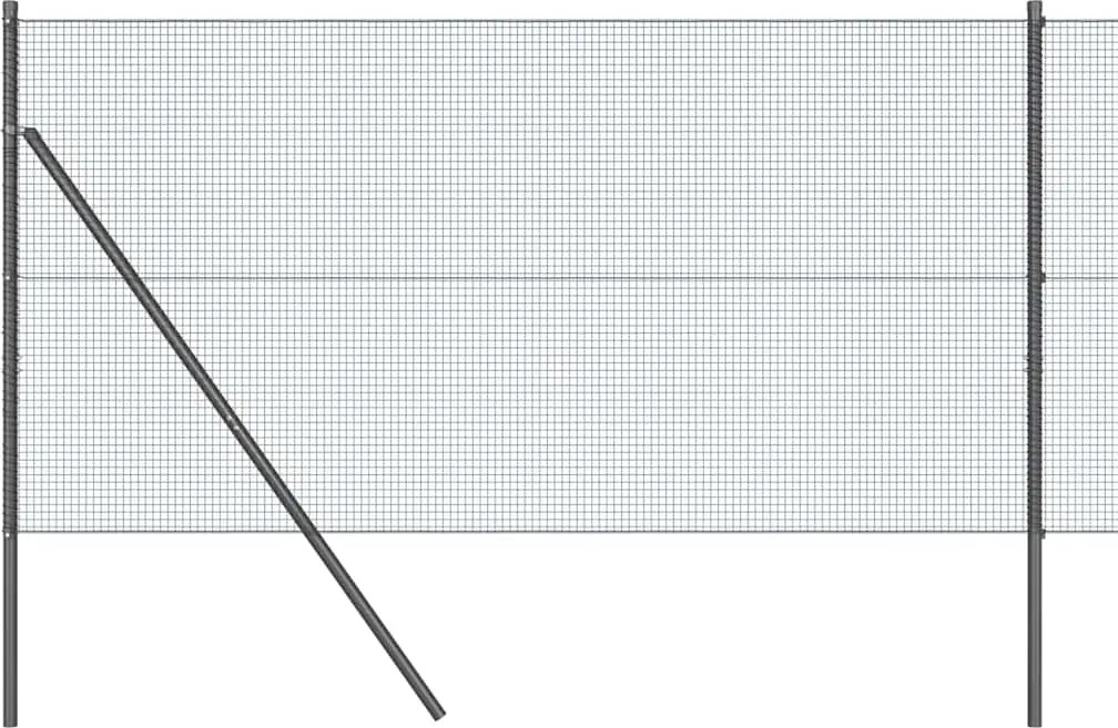 Zemní upevnění svařované drátěné ploty 25 x 1,2 m Šedá Síťovina 3351848