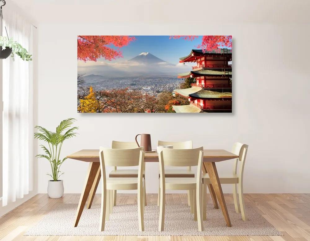 Obraz podzim v Japonsku Varianta: 100x50