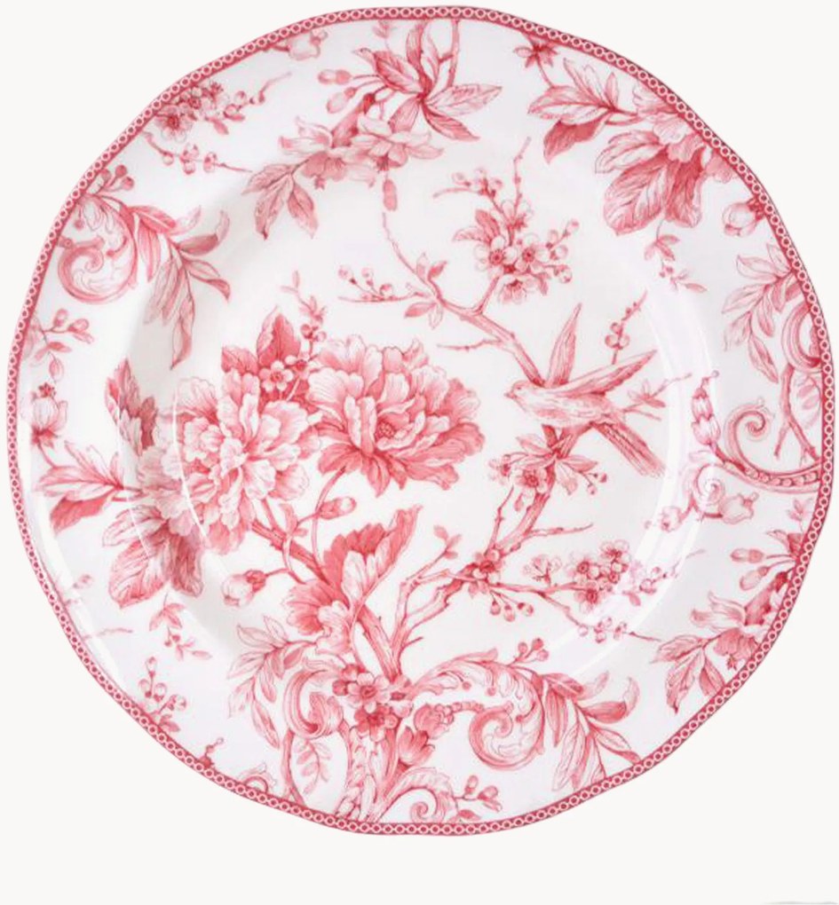 Sada snídaňových porcelánovýc talířů Primrose, 6 dílů