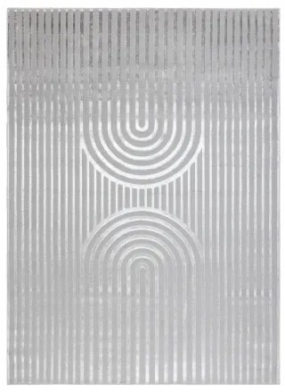 koberec LIRA E2557 geometrický, strukturální, moderní, glamour šedá velikost 240x330 cm | krásné koberce cz