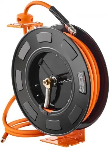 Zatahovací naviják vzduchové hadice 1 cm × 19,8 m Hybridní hadice Max 20,7 bar