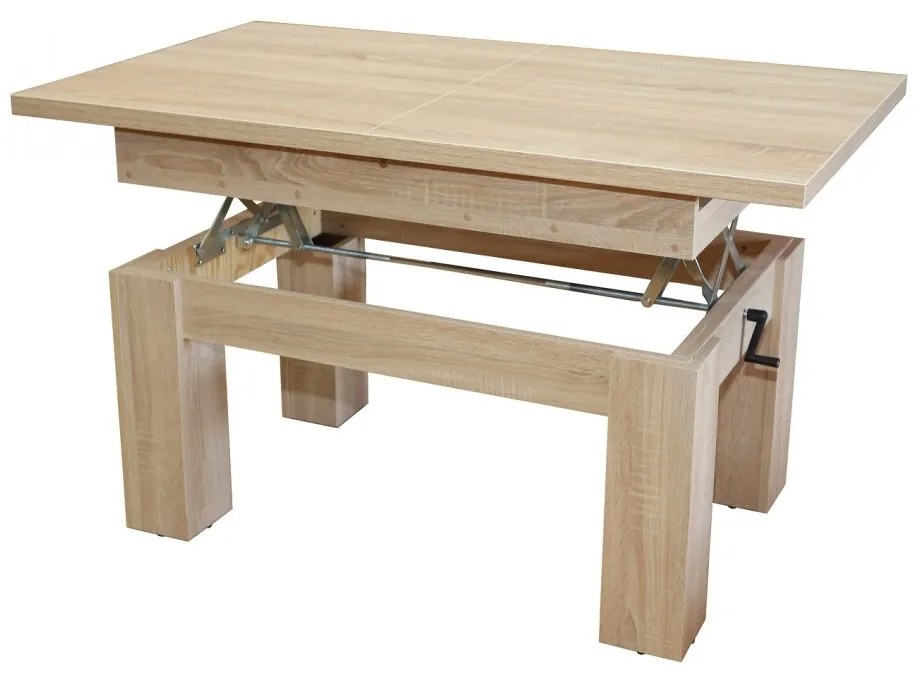 Rozkládací konferenční stolek SONEO 61 Stolmex 120-160/60-75/65 barevné provedení: šedá