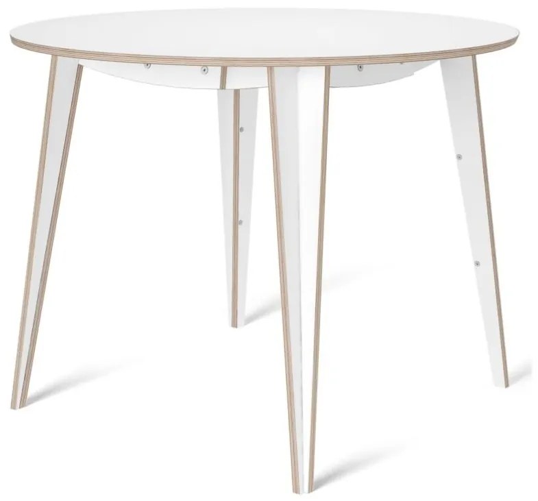 Jídelní stůl Tabanda ROUND MACIEK 100 cm, bílý