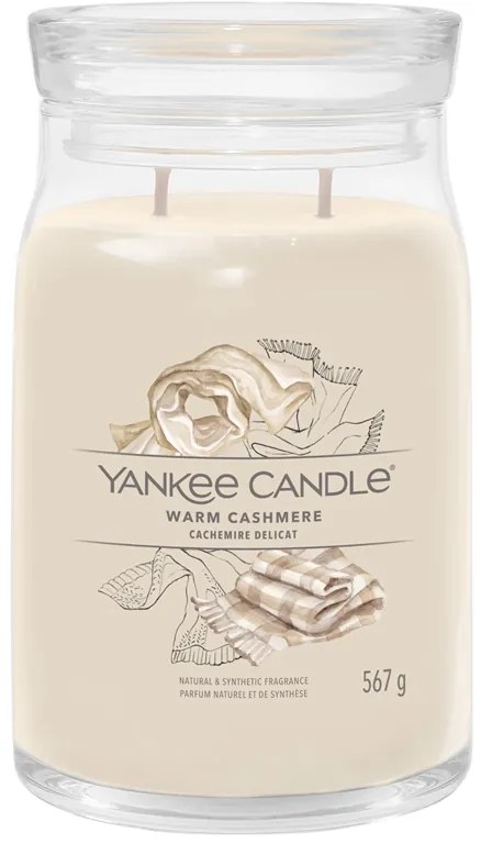 Yankee Candle – Signature svíčka Warm Cashmere (Hřejivý kašmír) Velikost: střední 368 g