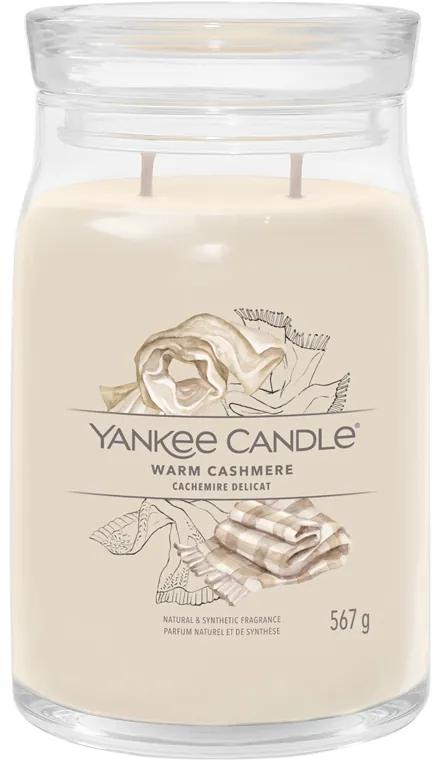 Yankee Candle – Signature svíčka Warm Cashmere (Hřejivý kašmír) Velikost: velká 567 g