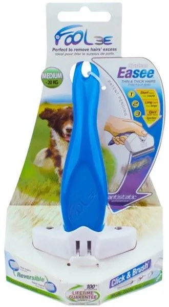 Hřeben FoOlee Easee DOG M modrý