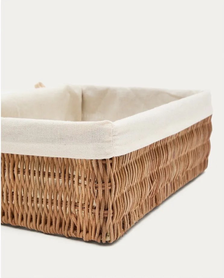 Ratanové košíky v sadě 2 ks 28x20x10 cm Indali – Kave Home