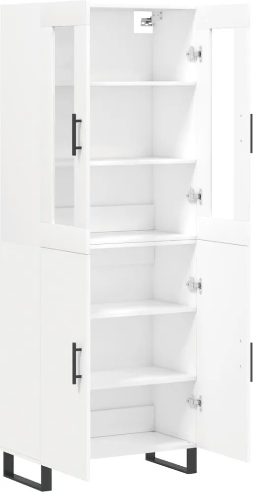Skříň highboard bílá 69,5 x 34 x 180 cm kompozitní dřevo 3198233