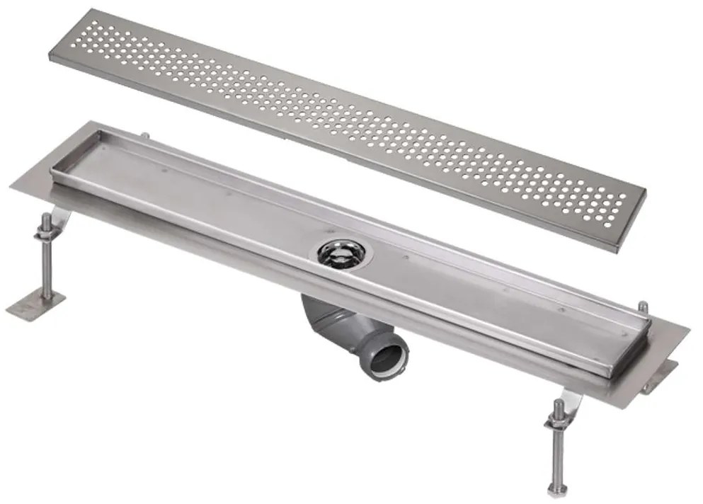 Sanela - Sprchový žlab do prostoru, délka 75 cm, lesklá nerez SLKN 03B