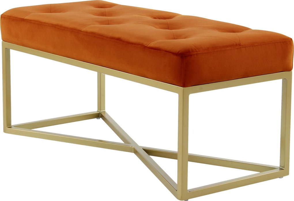 XXXLutz TABURETOVÁ LAVICE, dřevo, kov, textil, kompozitní dřevo, 40/40/90 cm - Taburety - 005937046201