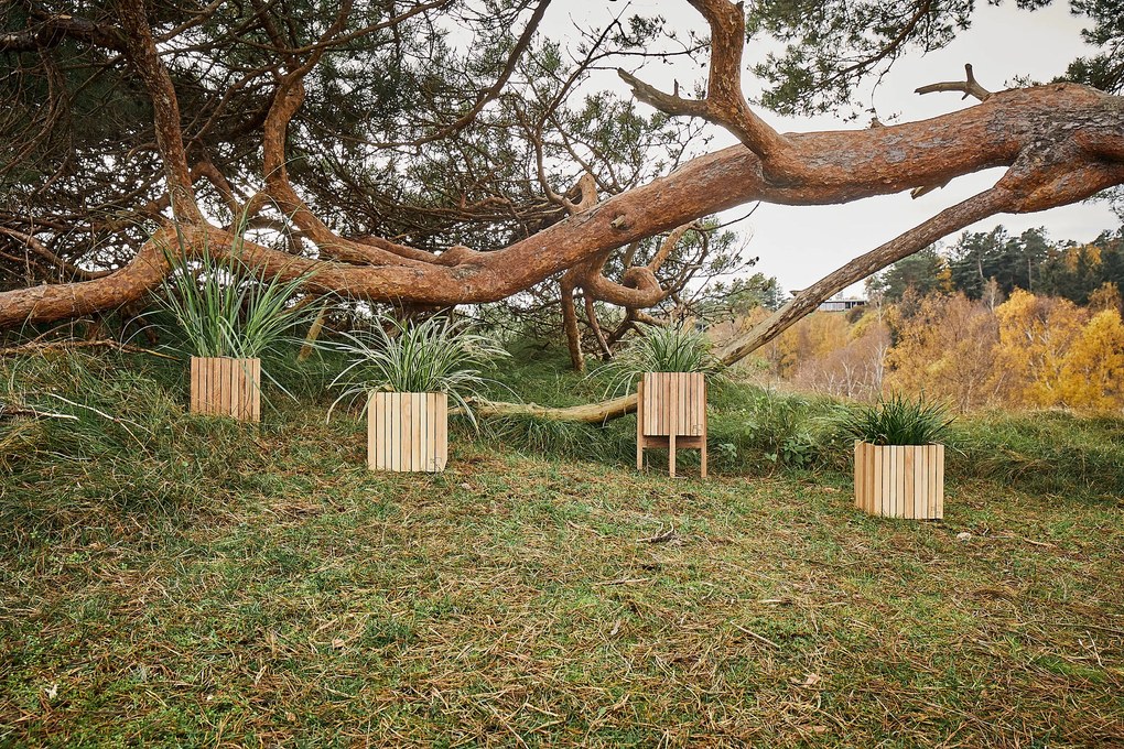 Držák StandON pro samozavlažovací květináč GrowON černý jasan