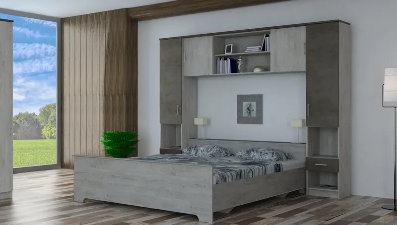 Postel s úložnými prostory Vendy 82 180x200 cm